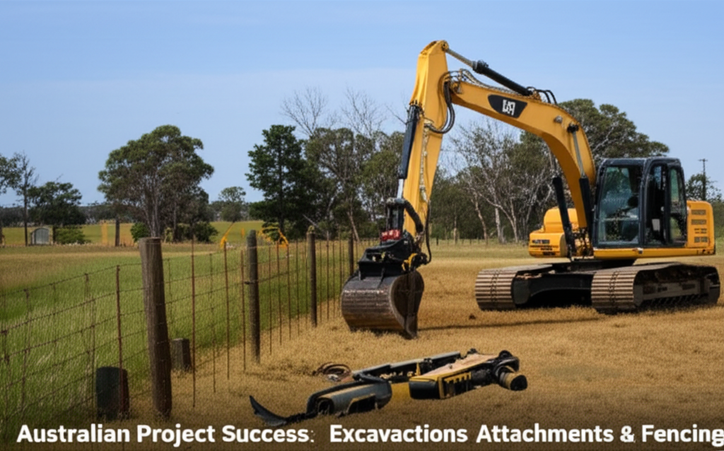 Australian Project Success: Excavators, Attachments & Fencing – Labadi ...